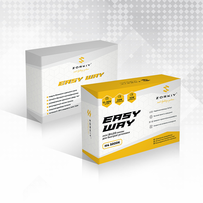 ZORKiY Easy Way H4 / H19 мини-линзы BI-LED купить в Ростове-на-Дону